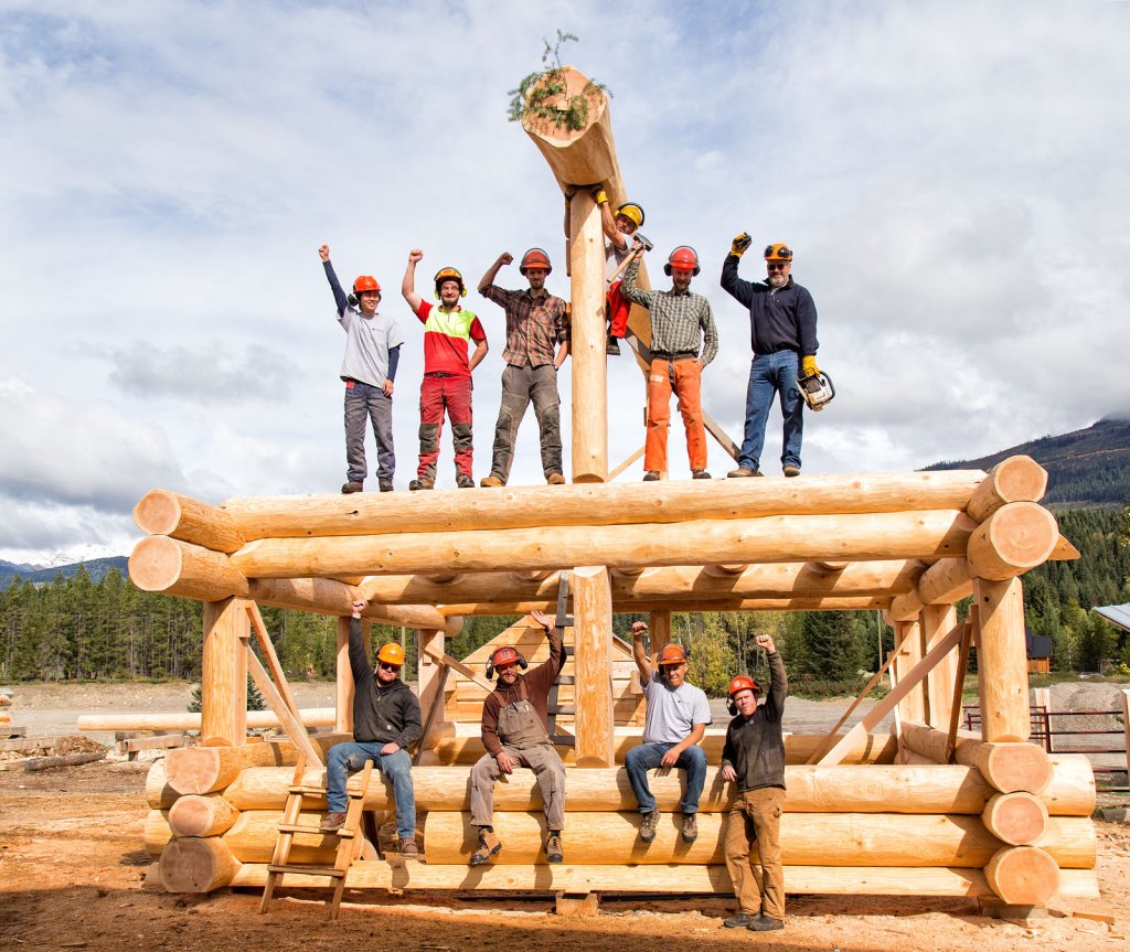 course cabins for sale | timber frames | sale | BC Log School